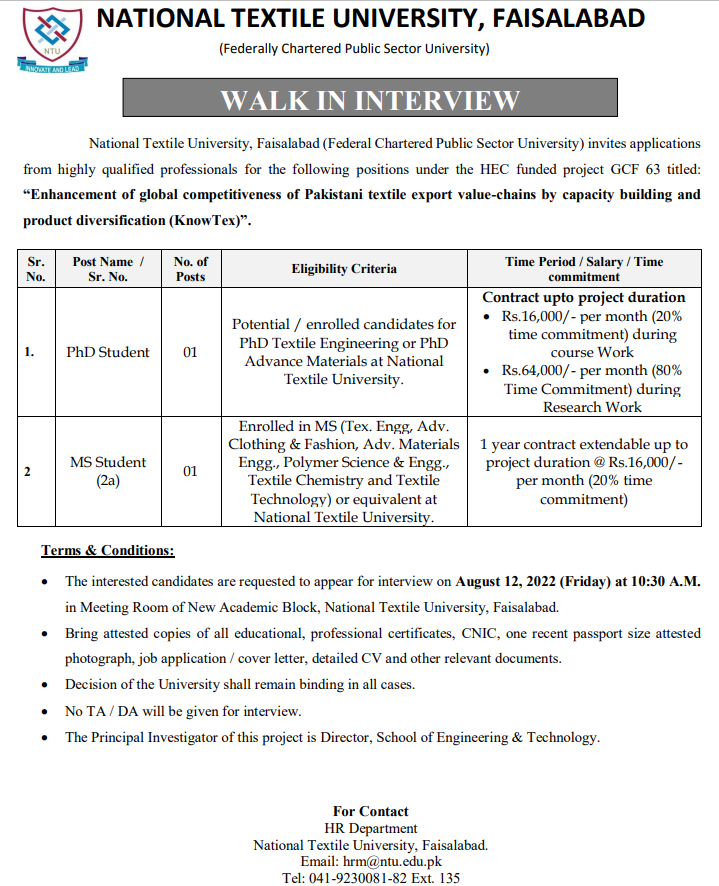 Walk-In-Interview | NTU