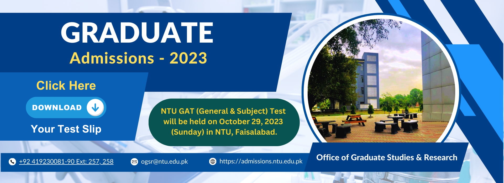 National Textile University Faisalabad | NTU
